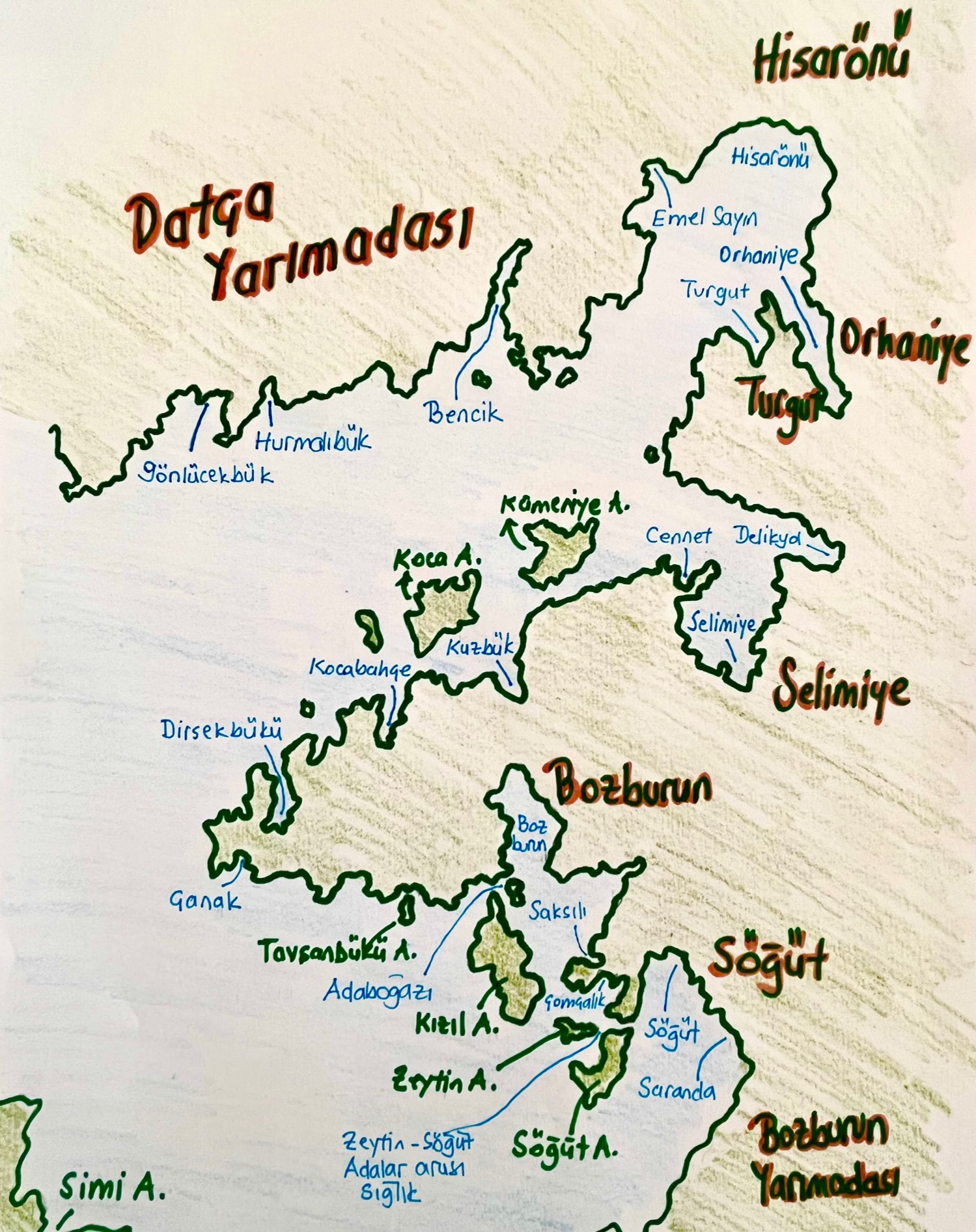 Denizden Hisarönü Körfezi ve Bozburun Yarımadası Keşifleri | Yolculuk ...